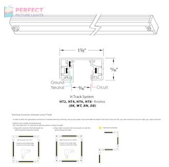 H Series Track - Four Foot Track with 2 Endcaps in White - HT4-WT ...
